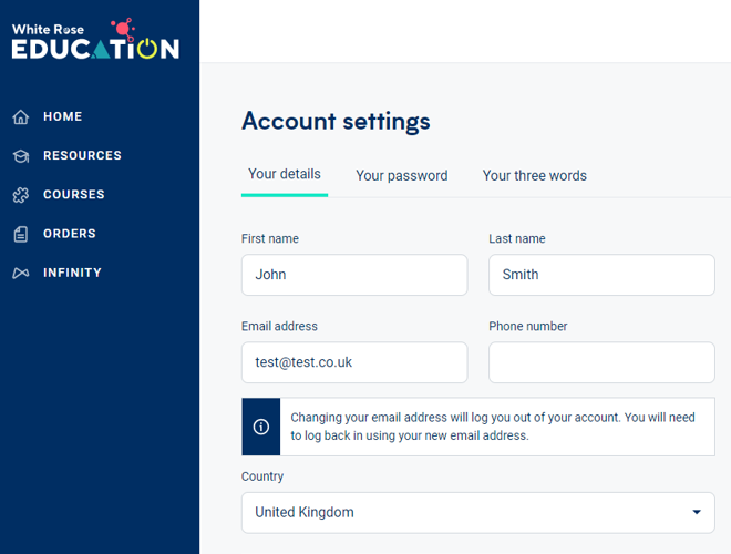 Introducing our new White Rose account area