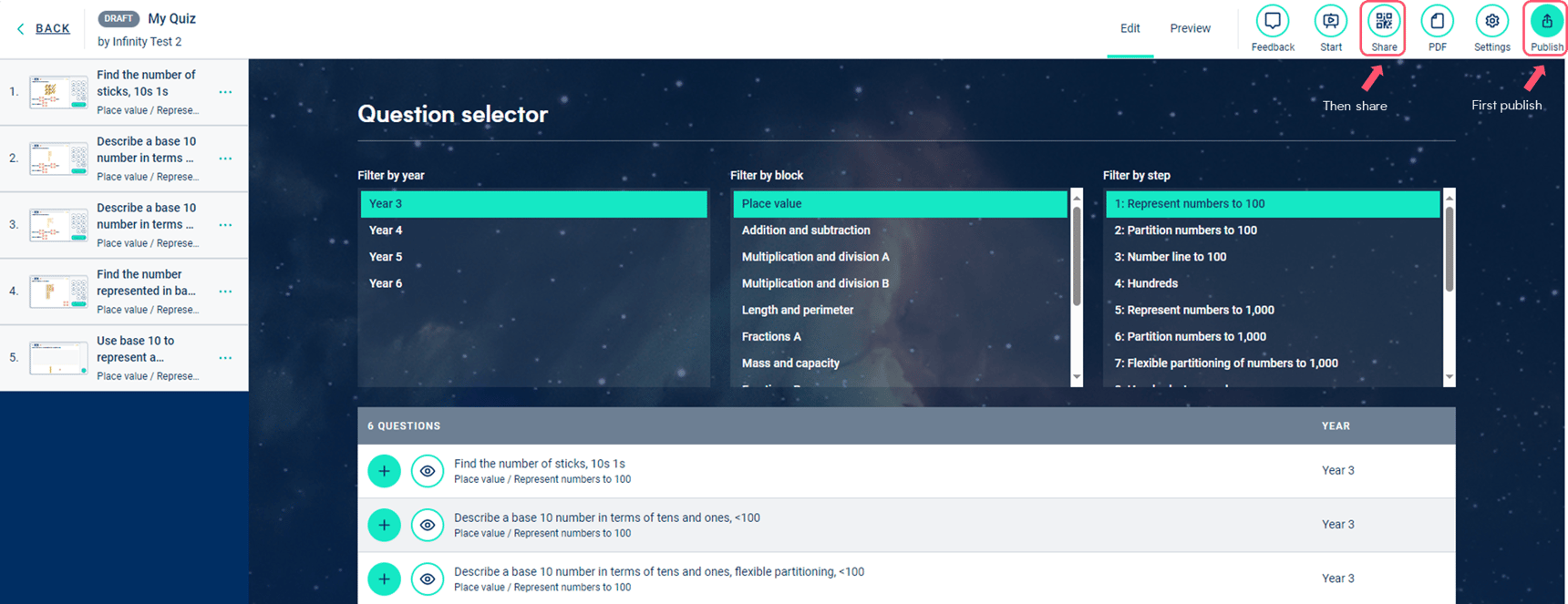 How do pupils access White Rose Infinity?